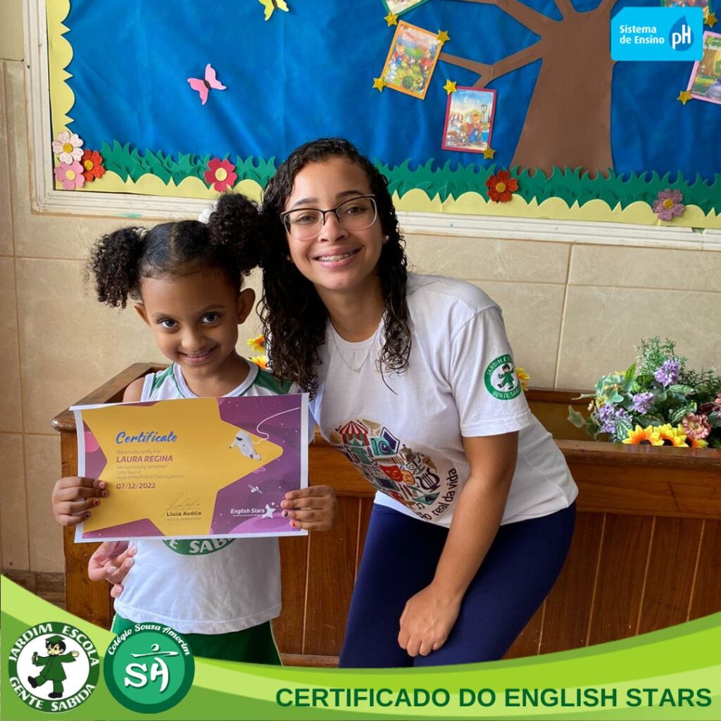 CERTIFICADO DO ENGLISH STARS – Centro Educacional Souza Amorim