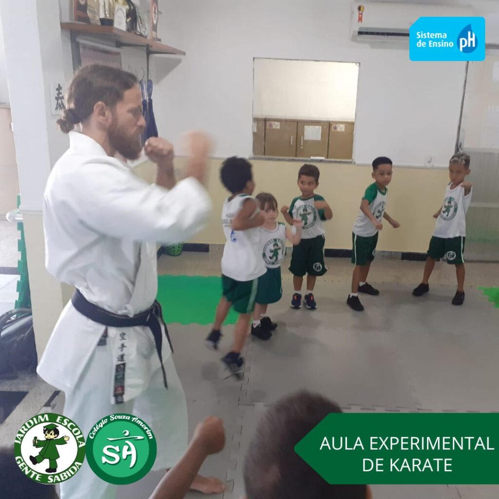 AULA EXPERIMENTAL DE KARATE E BALLET – Centro Educacional Souza Amorim
